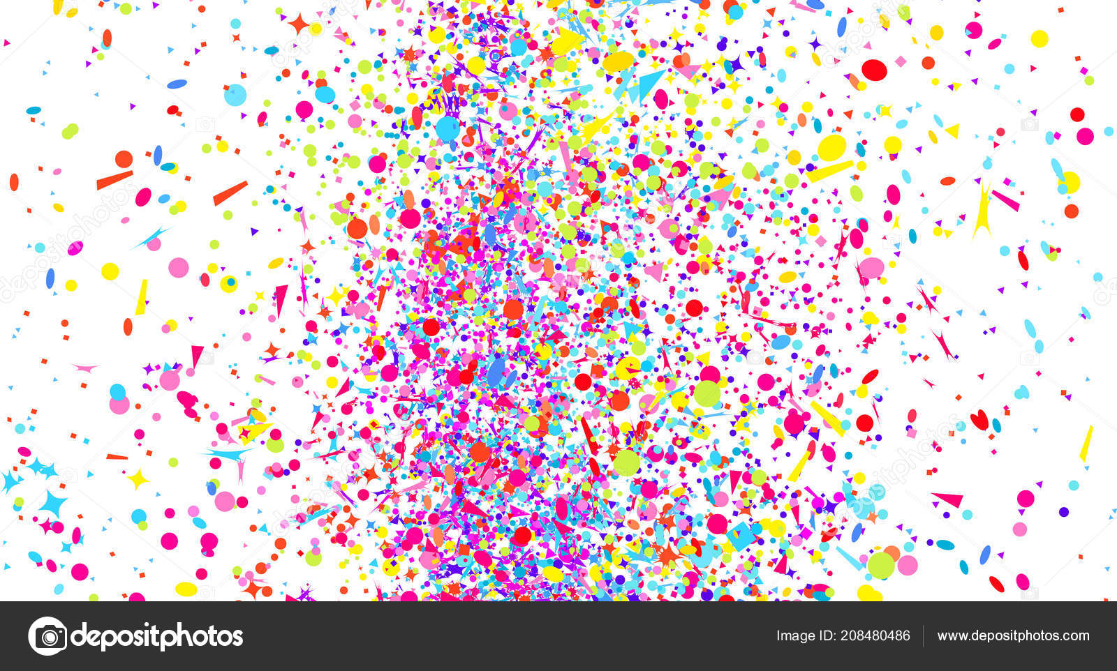 Bright Background Colored Confetti Pattern Design Print Polygraphy ...