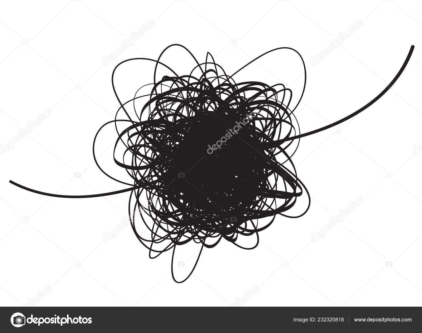 Chaos Waved Wallpaper Chaotic Pattern White Tangled Texture Lines Hand ...