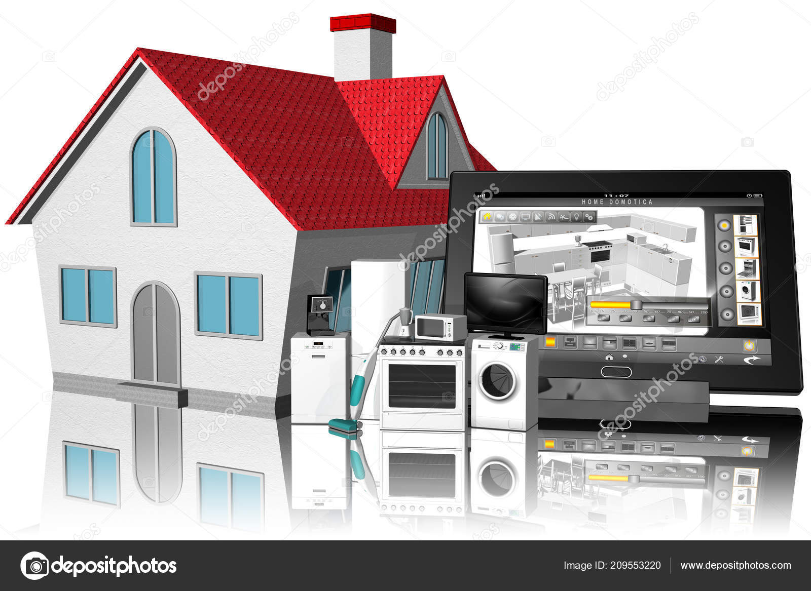 Illustration Home Appliance Application Interface Home Appliances ...