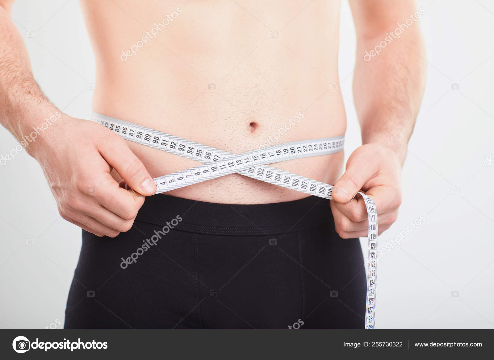 Men Measure Waistline