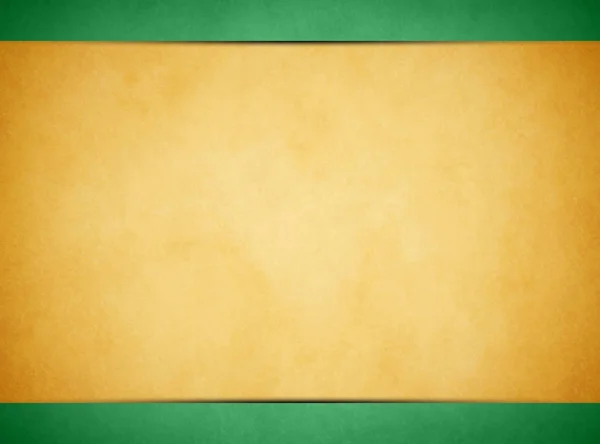 A tan parchment texture background with set under a light green ...