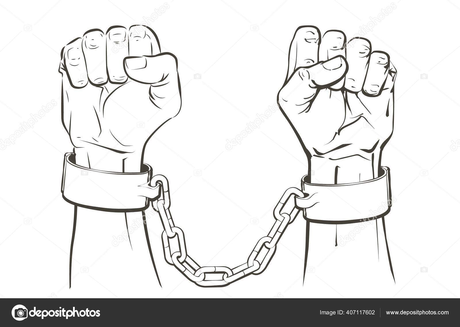 Slavery Chains Drawing