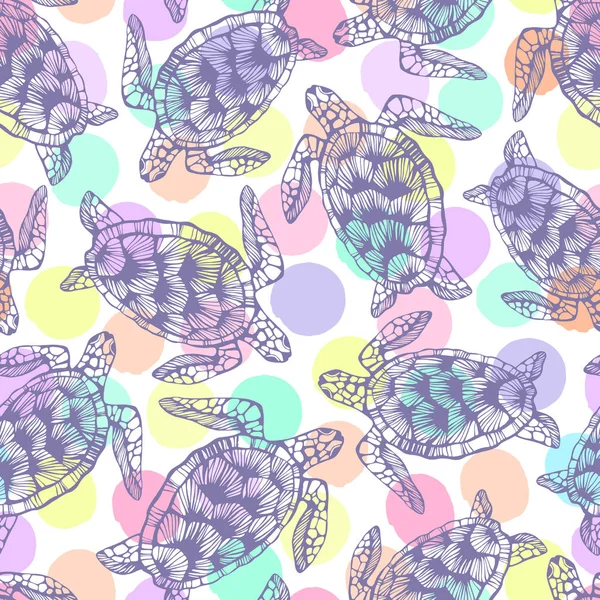 Seamless Pattern Sea Turtles — Stock Vector © Skorobogatova #208702222 Seamless Pattern Sea Turtles — Stock Vector © Skorobogatova #208702222