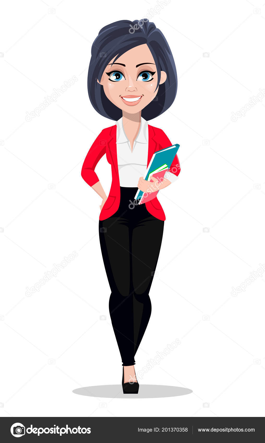 Mujer Negocios Gerente Banquero Hermosa Banquera Con Traje Negocios ...