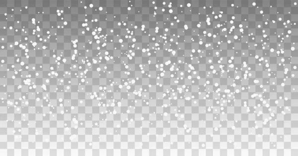 Falling snowflakes on transparent background Stock Vector Image by ...