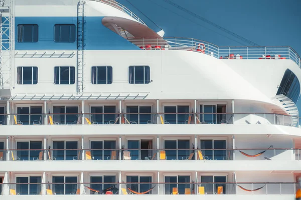 Closeup view of a cruise ship facade - Stock Image - Everypixel