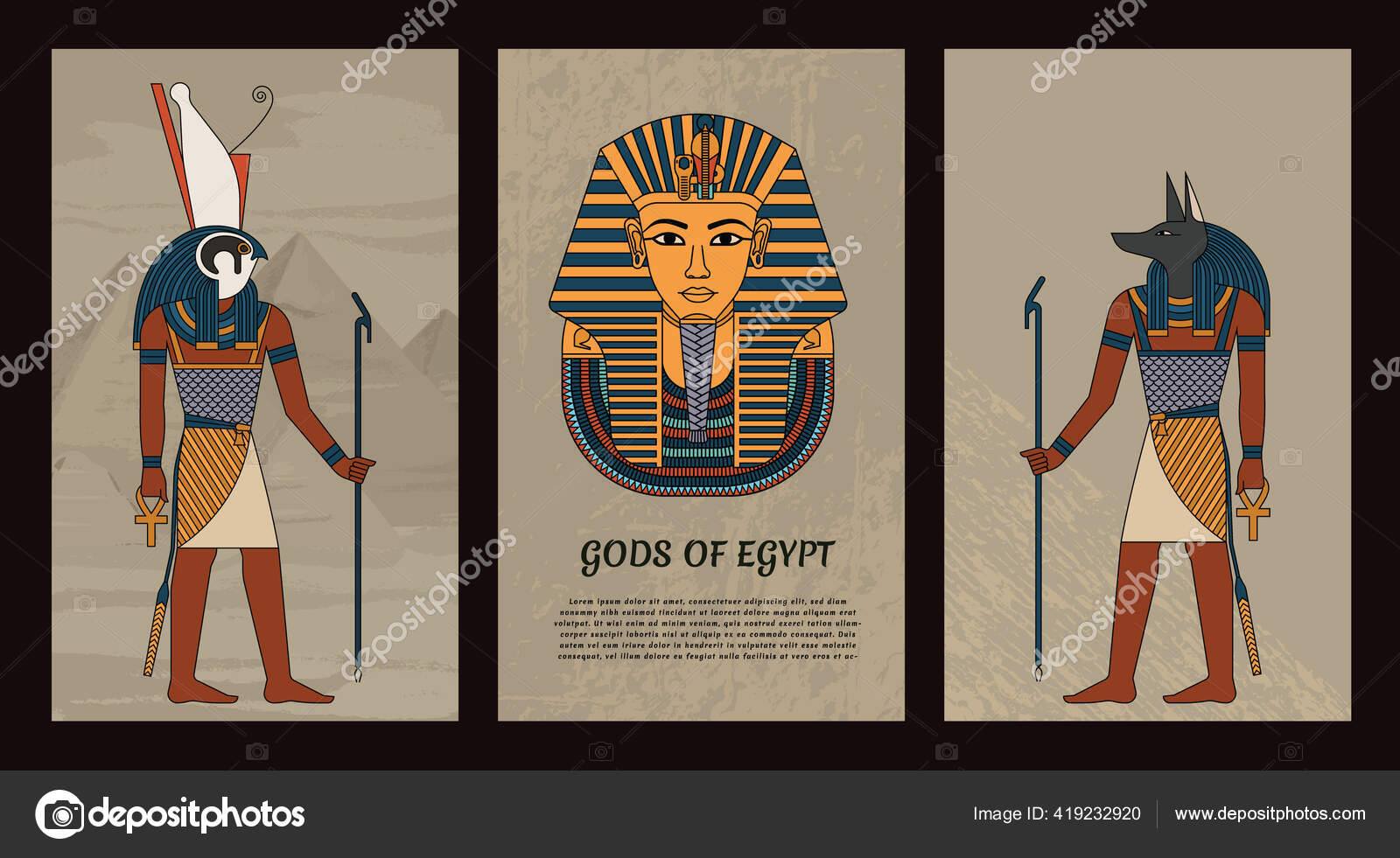 Egyptian God Horus Drawing