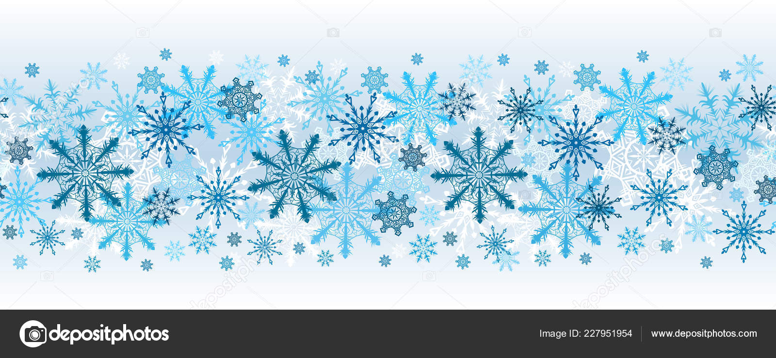 Winter line seamless vector background - snowflakes on white Stock ...