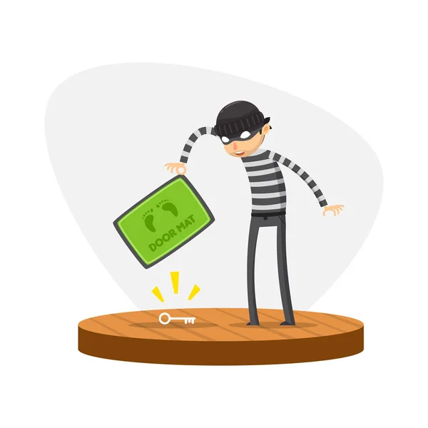 Safecracker - cartoon people characters illustration Stock Vector Image ...