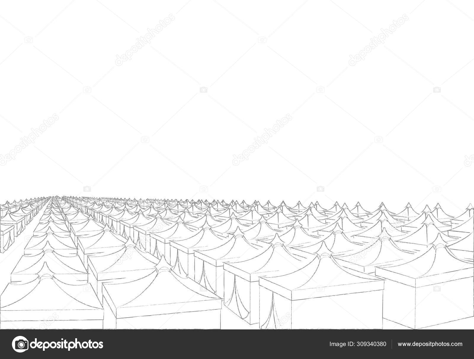 Islam Pilgrimage Drawing