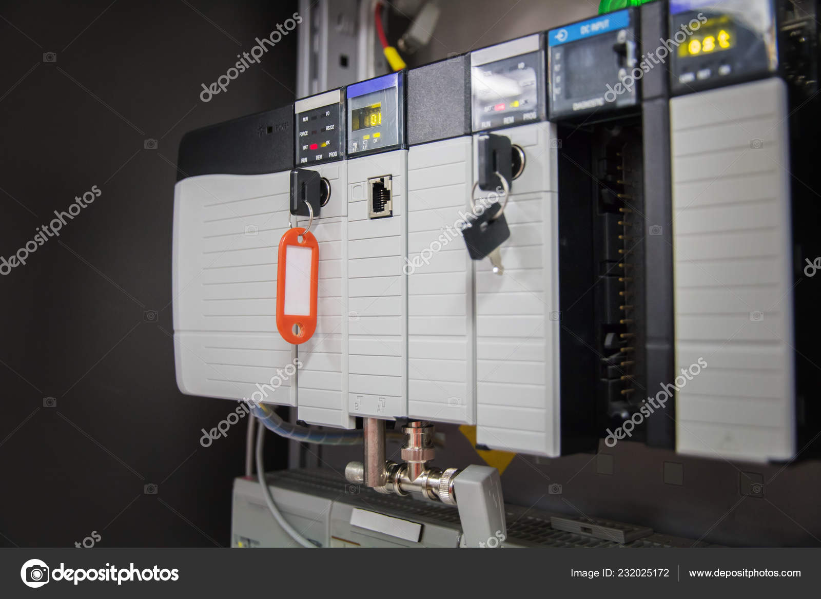 Plc Computer Plc Programable Logic Controler — Stock Photo © Xmentosys ...