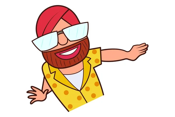 Vector Cartoon Illustration Shahrukh Khan Isolated White Background ...