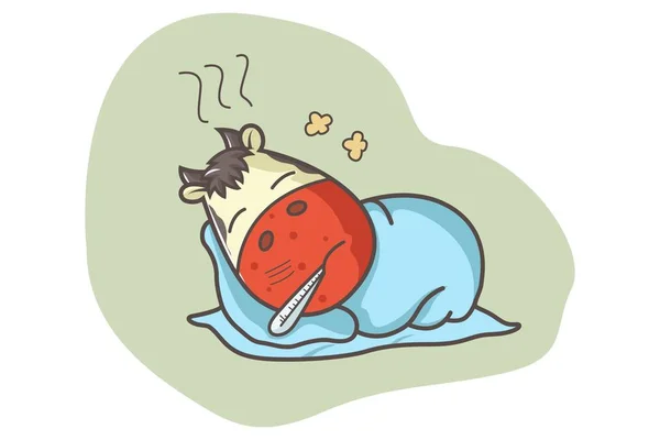 Sick cow Vector Art Stock Images | Depositphotos