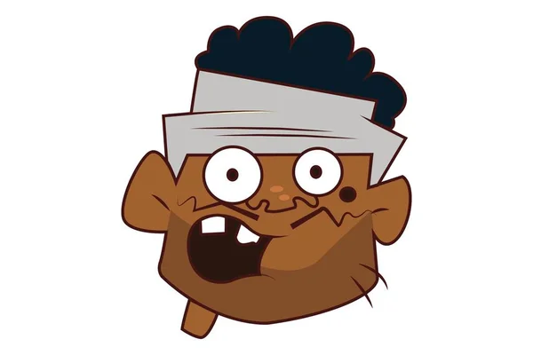 Vector Cartoon Illustration Indian Labourer Man Sleeping Isolated White ...