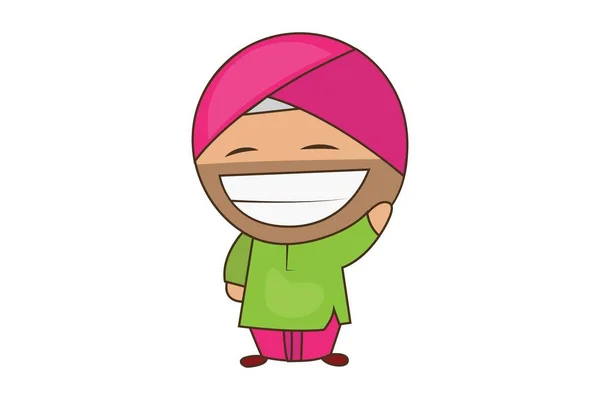 Vector Cartoon Illustration Sardar Manmohan Singh Isolated White ...