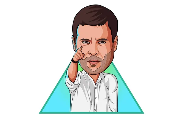 Vector Cartoon Illustration Cute Narendra Modi Isolated White ...