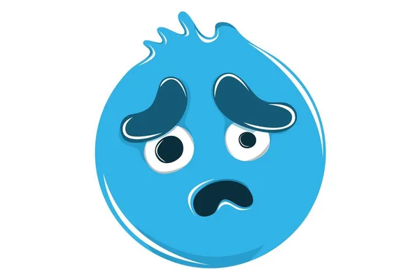 Vector Cartoon Illustration Cute Eraser Crying Isolated White ...