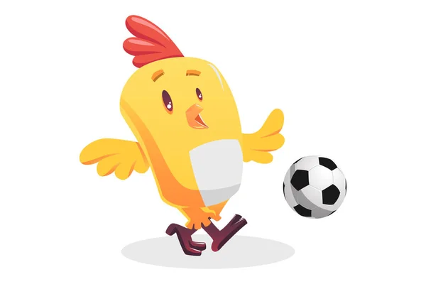 Chicken Playing Football