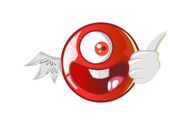 Vector Cartoon Illustration Jio Emoji Shock Isolated White Background ...