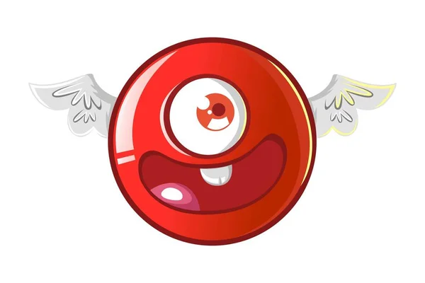 Vector Cartoon Illustration Jio Emoji Shock Isolated White Background ...