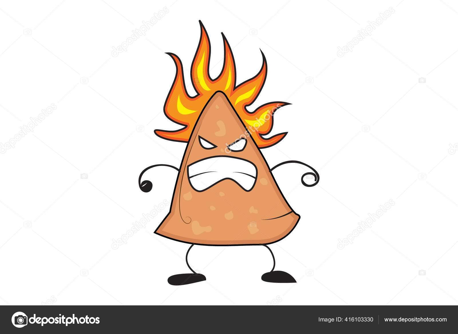 Image vectorielle Illustration Vectorielle Dessin Animé Samosa Est ...