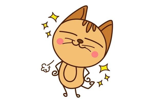 Vector Cartoon Illustration Mouse Wearing Cap Sleeping Isolated White ...