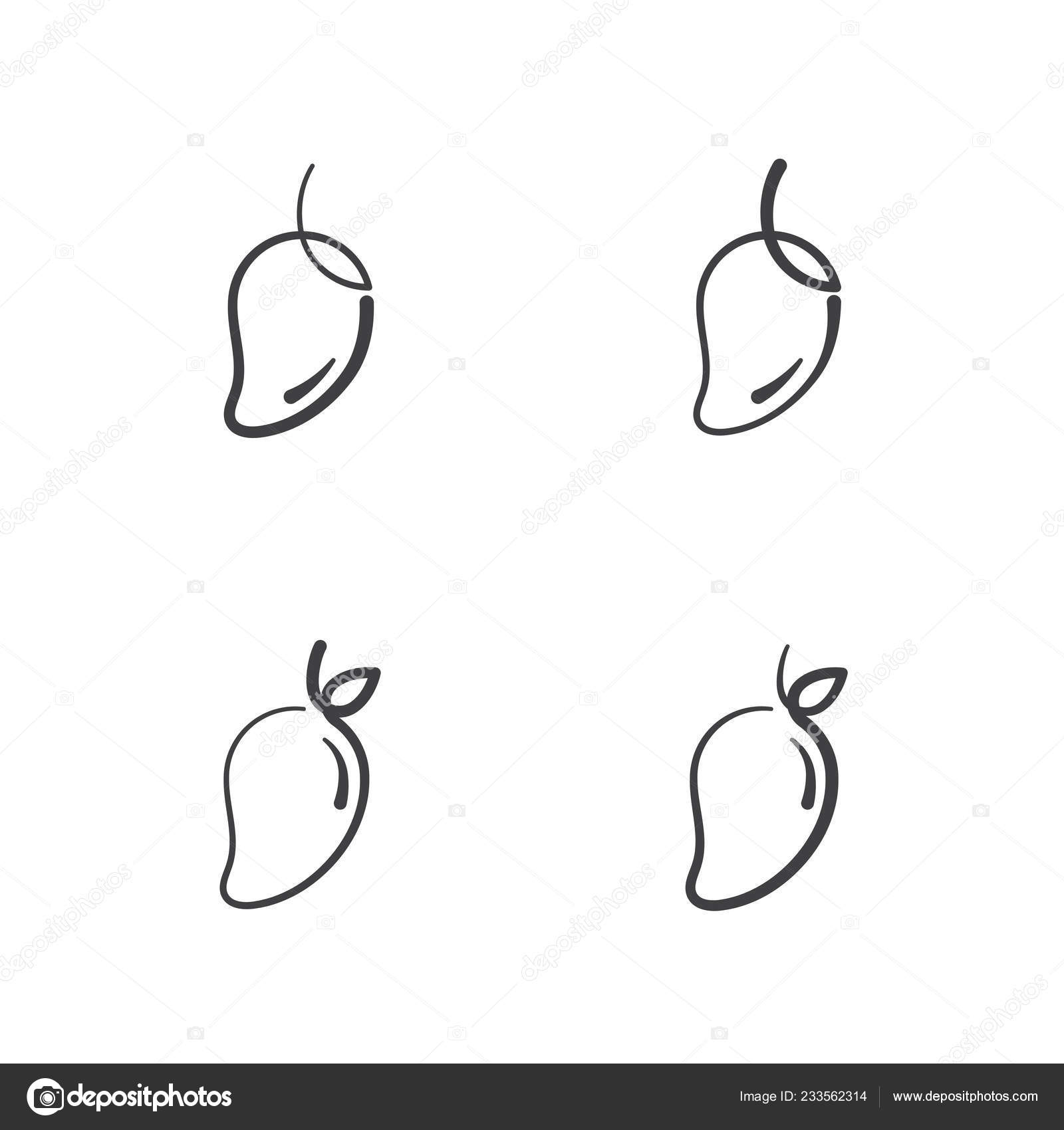 Mango Clip Art Black And White
