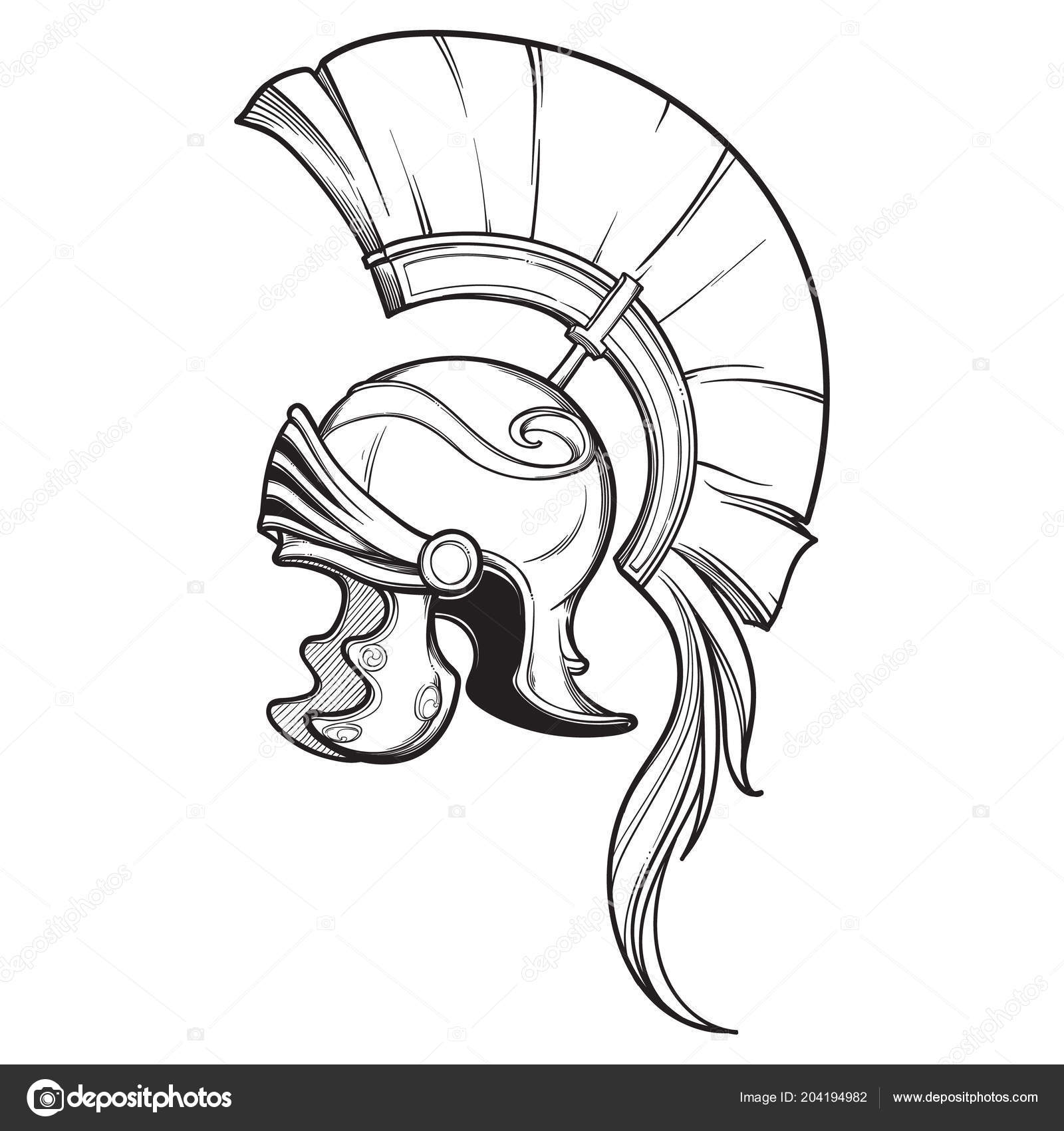 Real Roman Helmet Side View