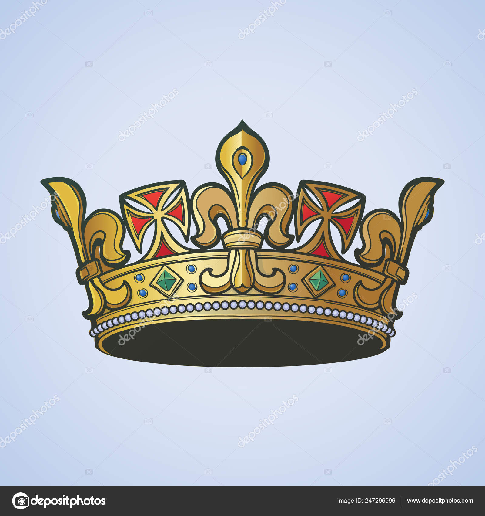 Filigree high detailed ducal crown. Element for design logo, emblem and ...