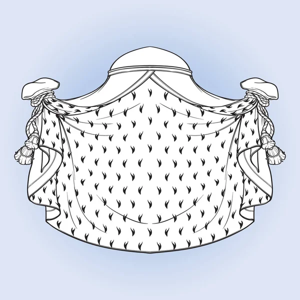 Royal mantle for the Coat of Arms. Element for designing coat of arms ...