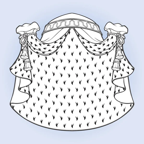 Royal mantle for the Coat of Arms. Element for designing coat of arms ...