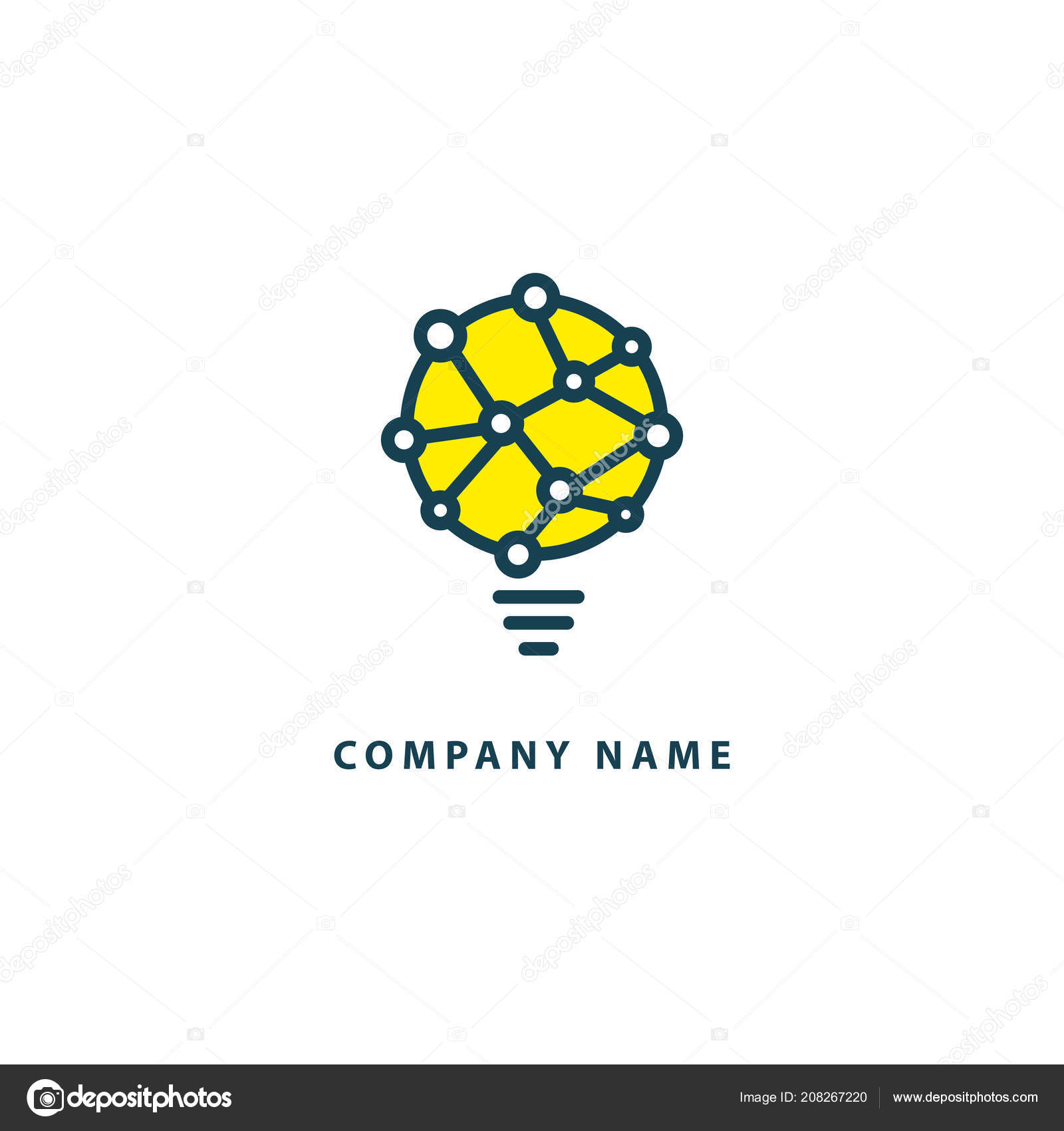 Idea Minimalistic Vector Logo Vector Lamp Template Lamp Icon ...