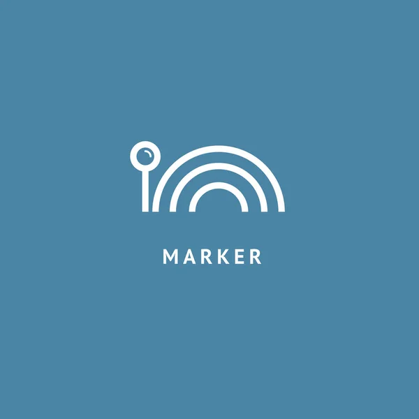 Map marker icon. Vector flat style illustration location pin logotype ...