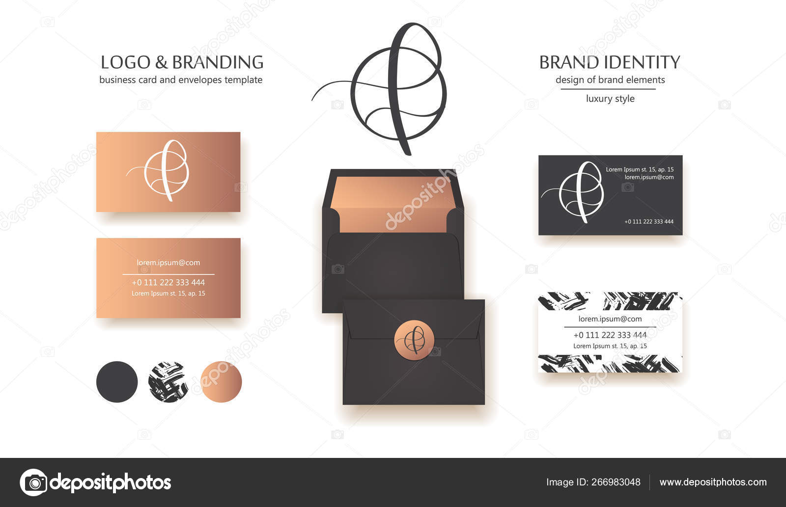 Creative Hand Drawn Monogram Calligraphy Logo Letters Combination ...