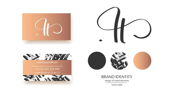 Creative Hand Drawn Monogram Calligraphy Logo Letters Combination ...