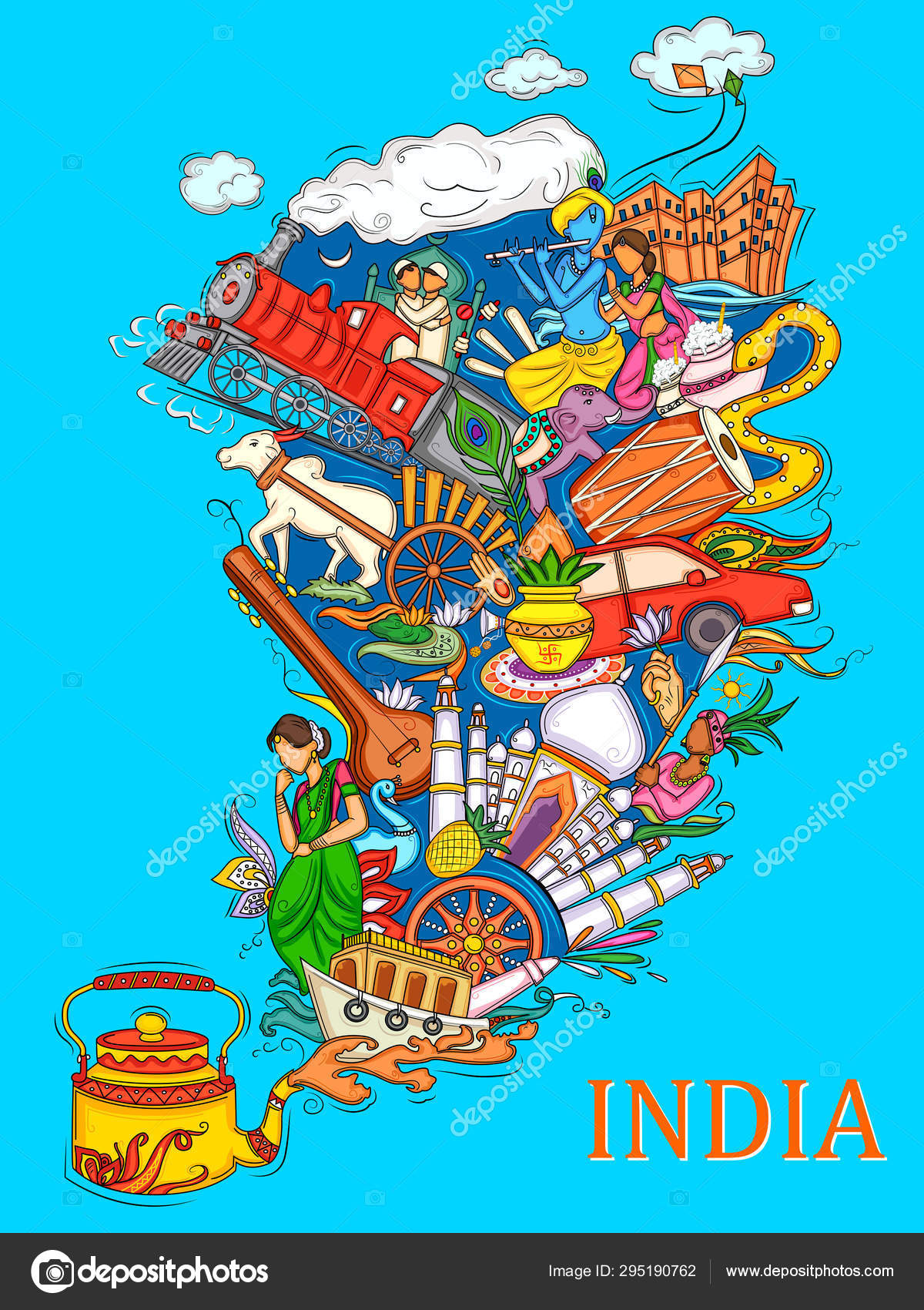 Indias Culture Collage