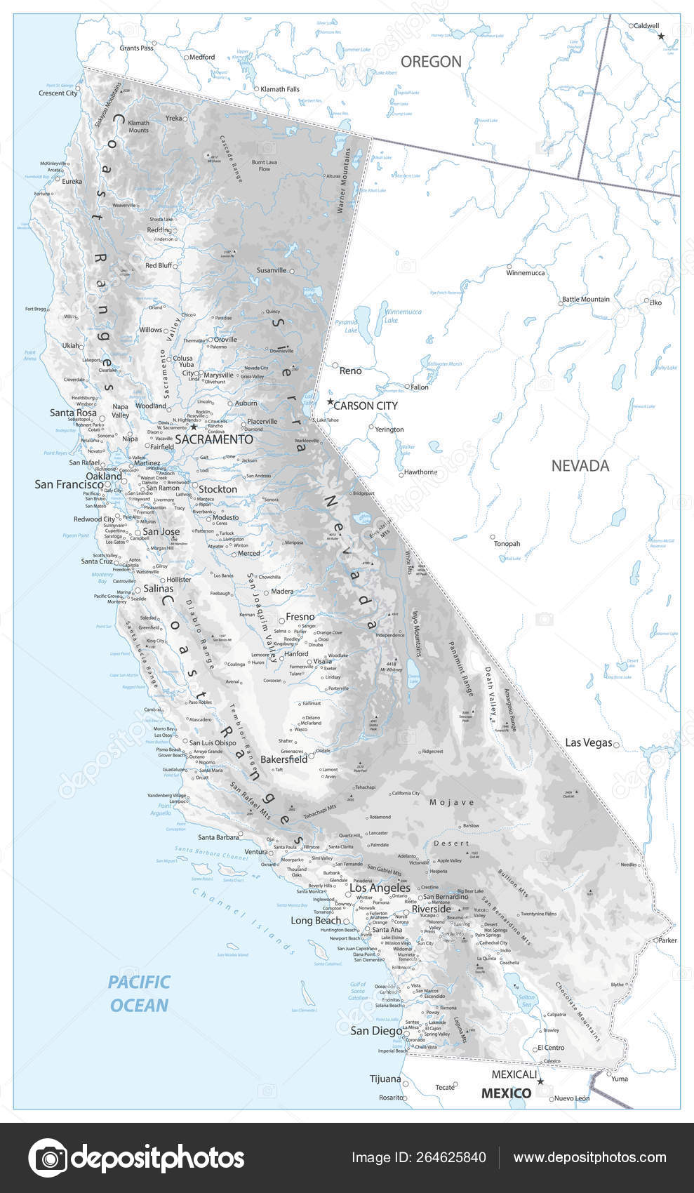 California State Physical Map Wrightsville Beach Topographic Map, NC
