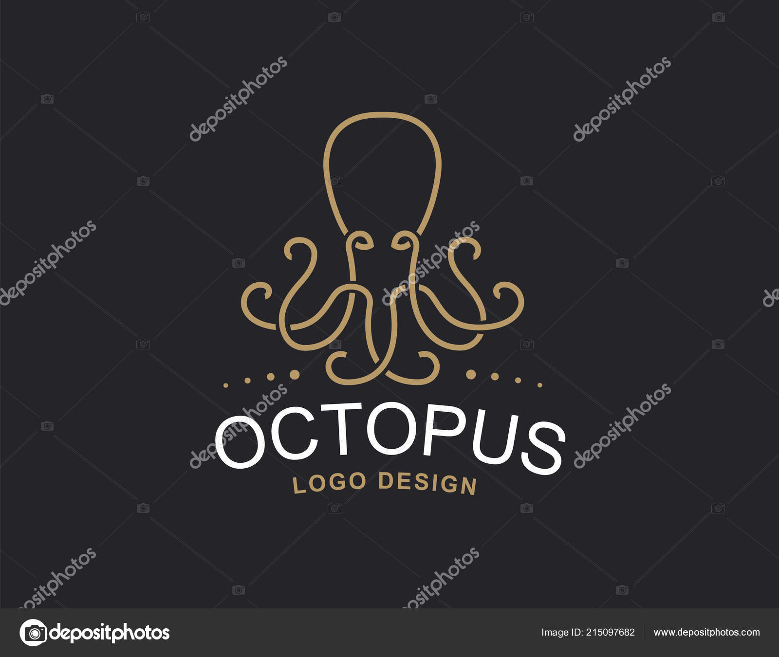 Octopus logo - vector illustration. Emblem design Stock Vector by ...