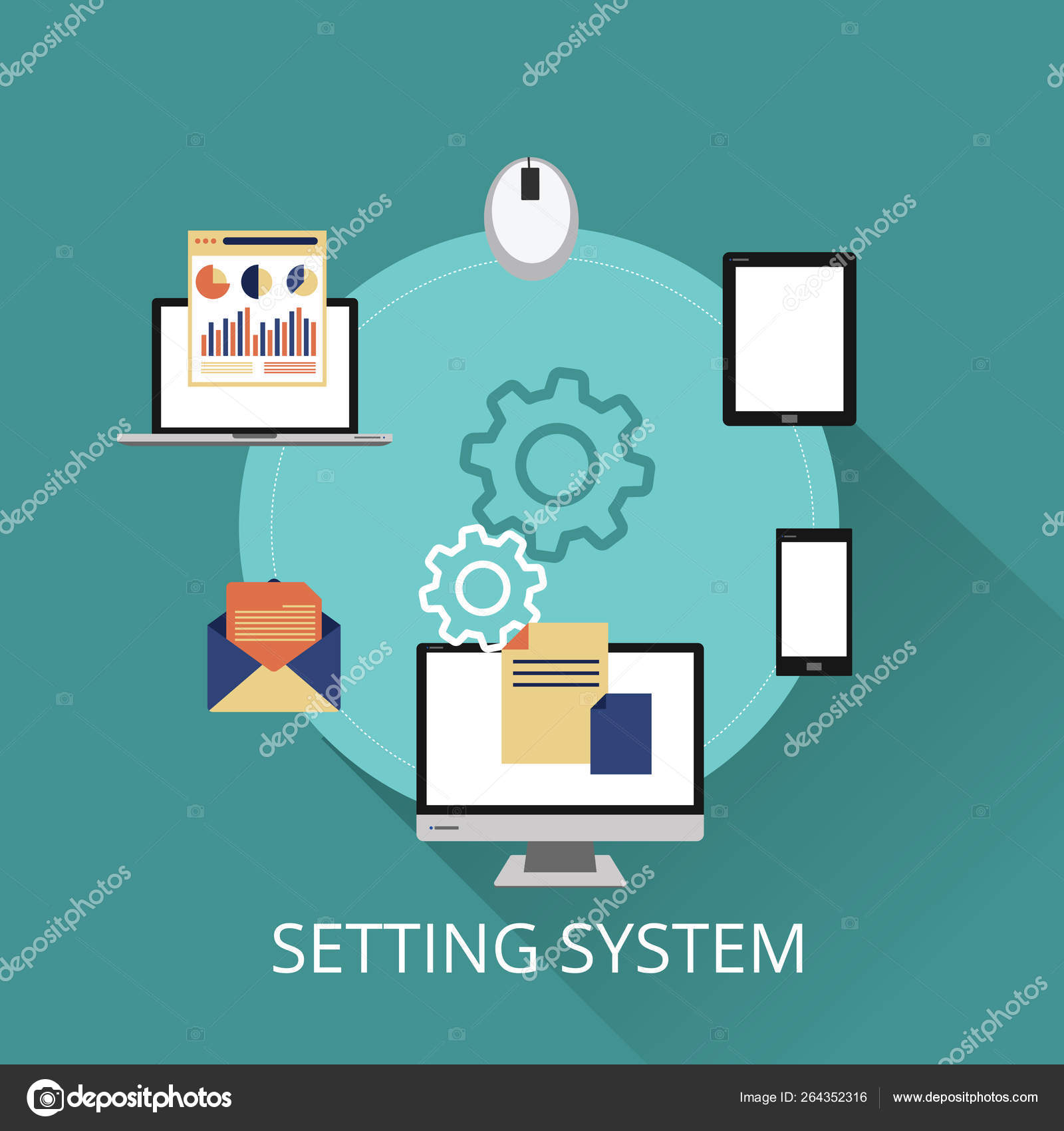 Operating system software concept — Stock Vector © gooddesign10 #264352316