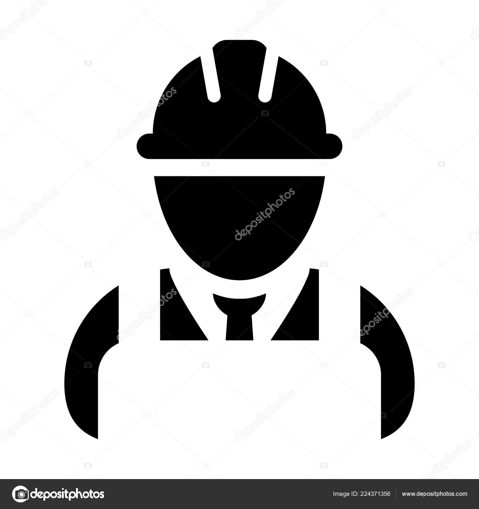 Construction Worker Icon Vector