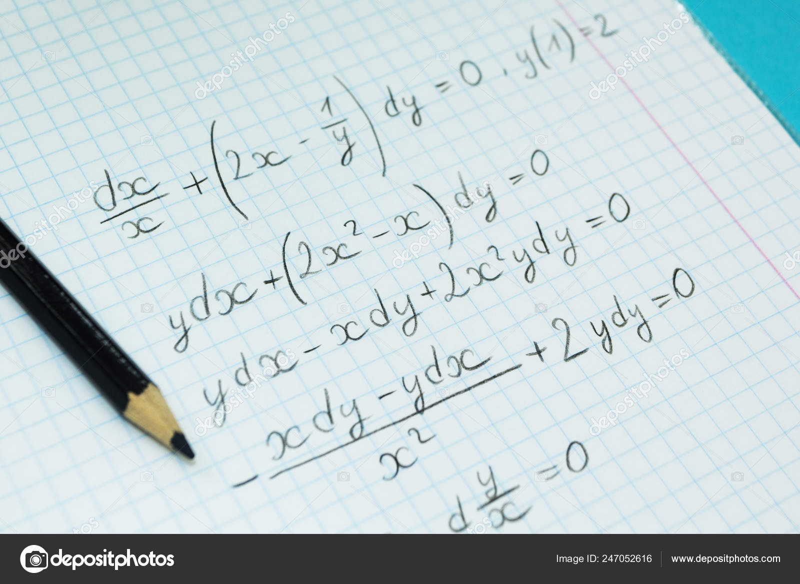 Mathematical Examples Calculations Notebook Lectures Study Arithmetic ...