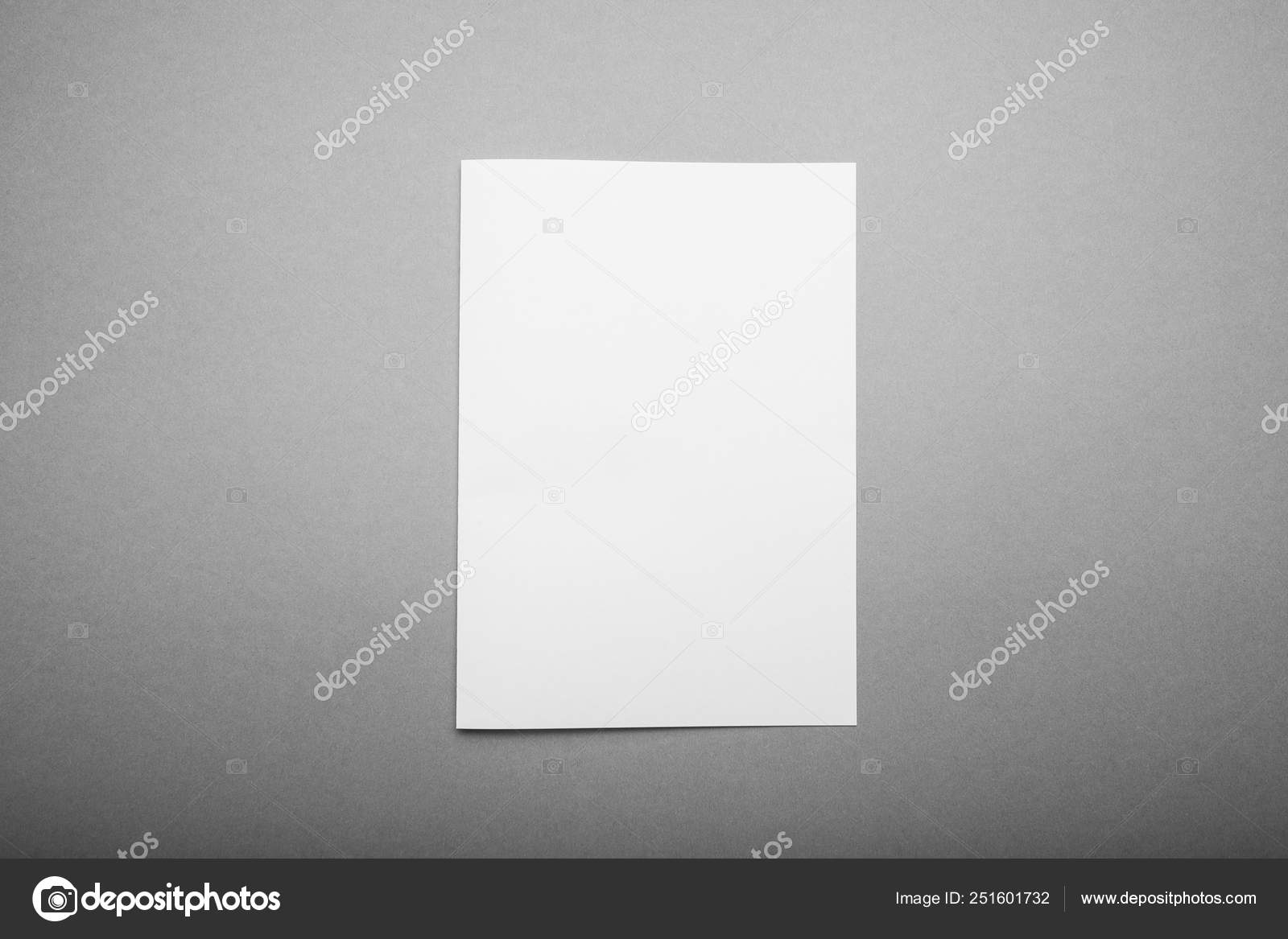 Empty A4 paper on a gray background, a place for design. Stock Photo by ...