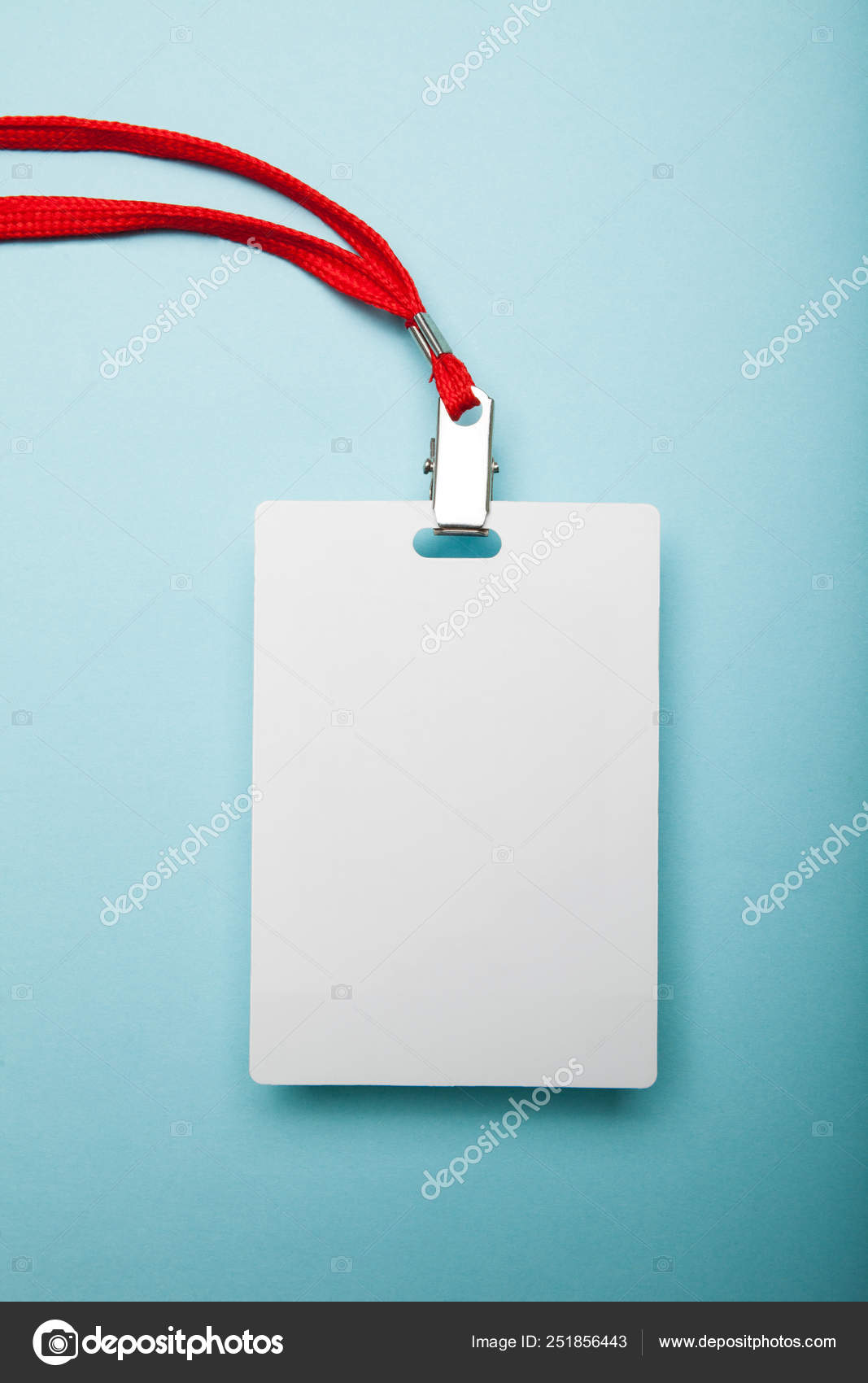 Mock up VIP ID Card Isolated on blue background. — Stock Photo © LIIMIT ...