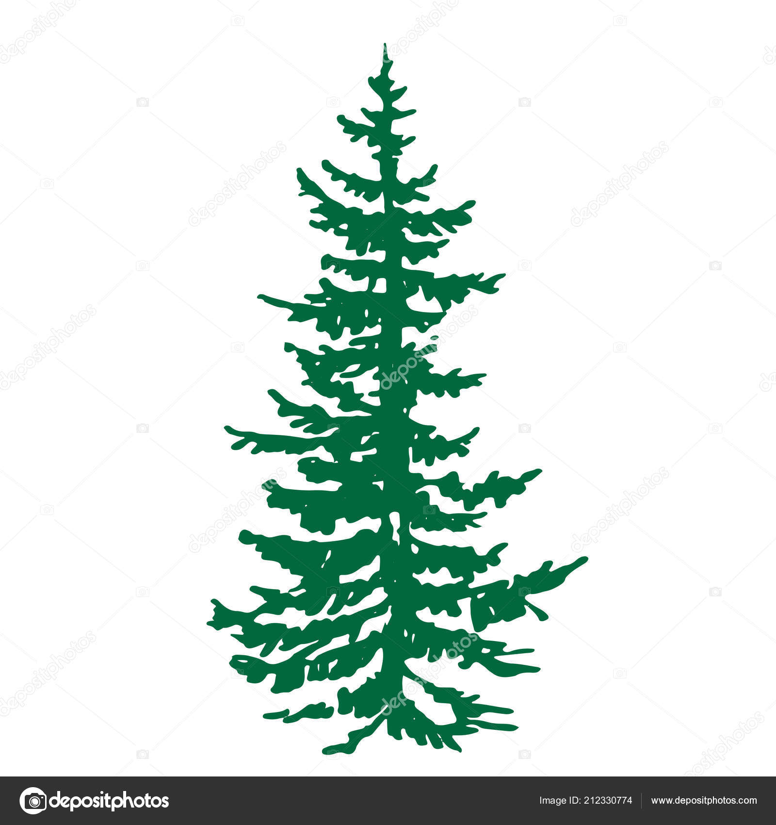 Clipart Evergreen Tree Silhouette