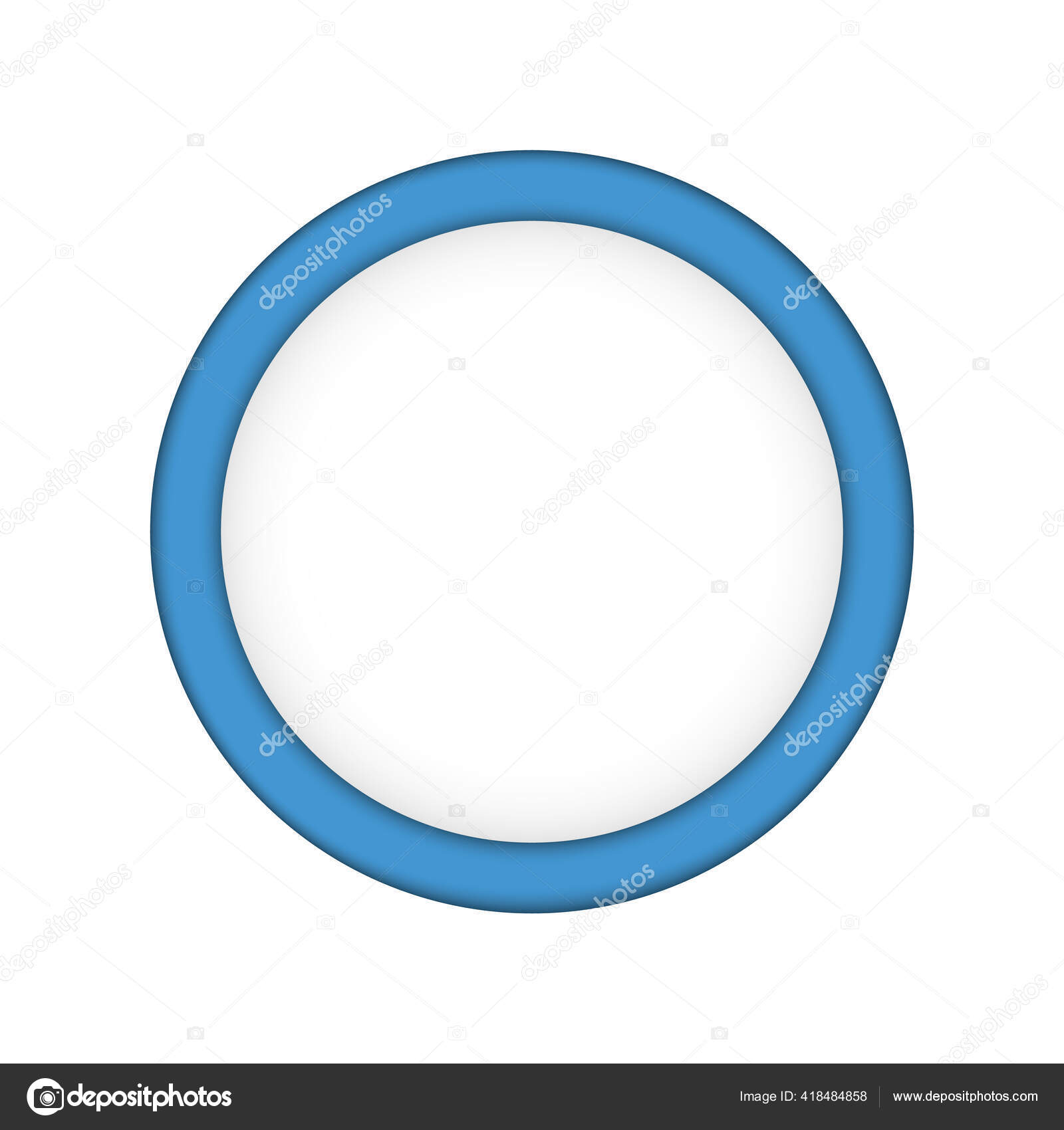 Blue Button Isolated Transparent Background Stock Vector Image by ...