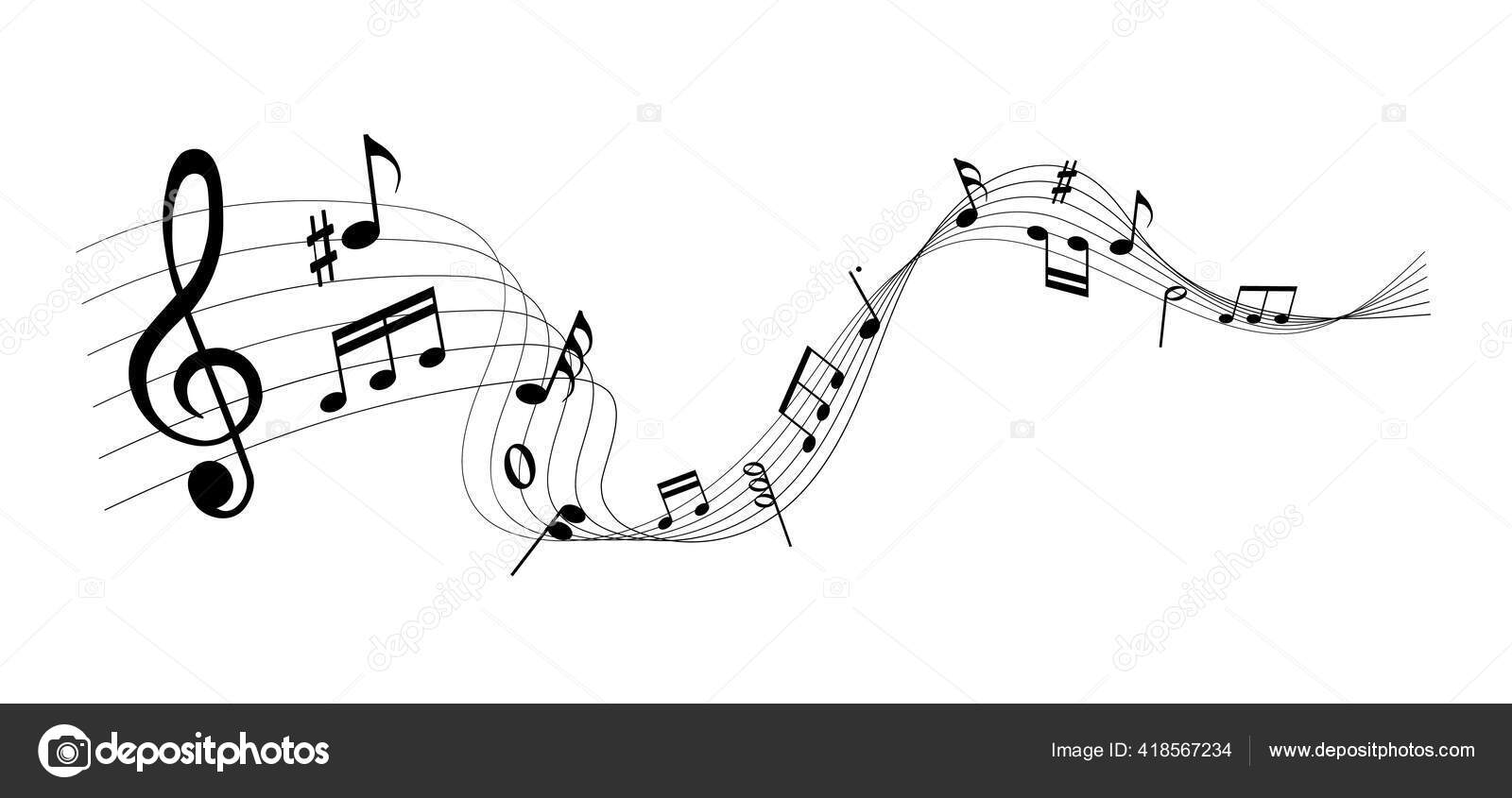 Nota Musical Blanca Fondo Transparente