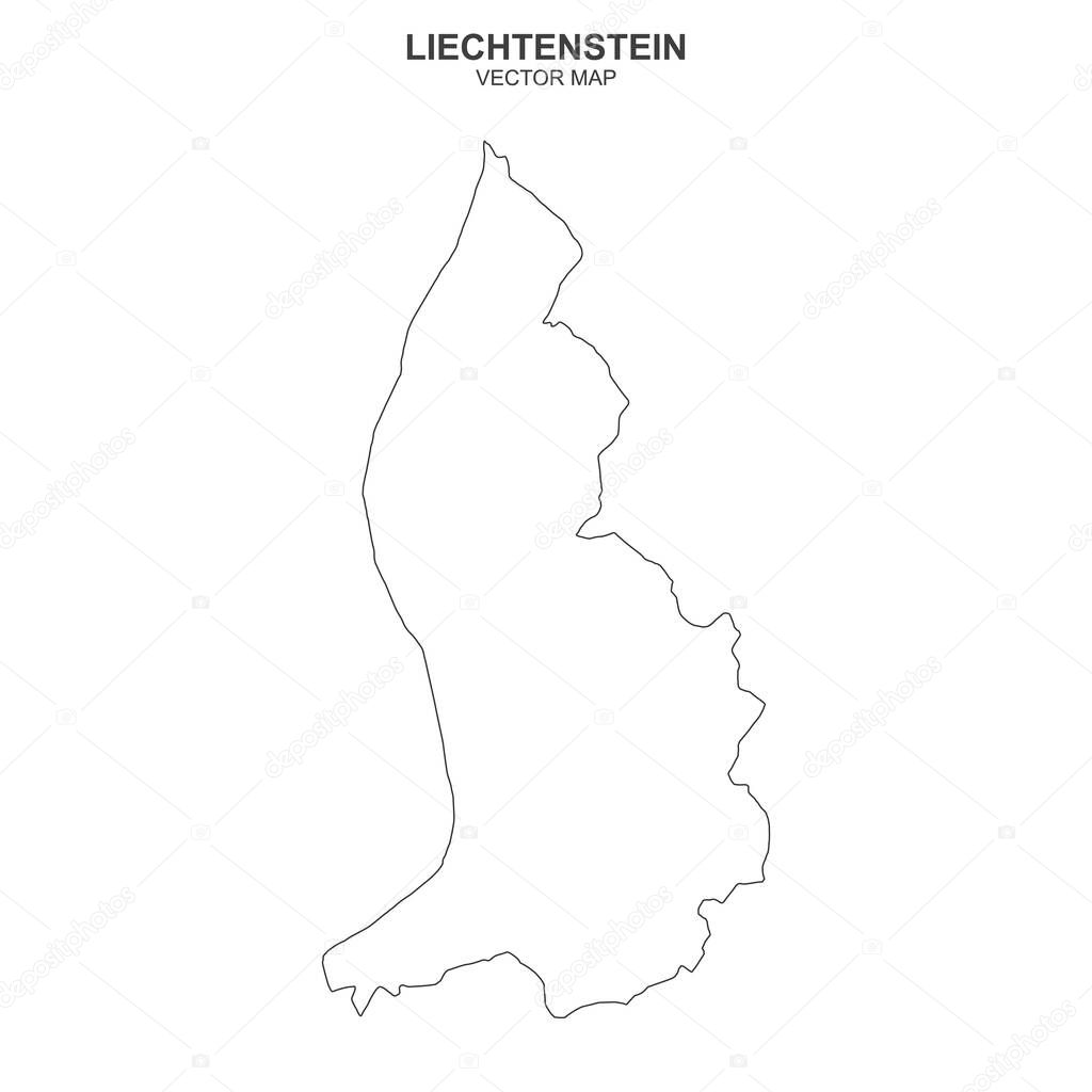 Political map of Liechtenstein isolated on transparent background ...