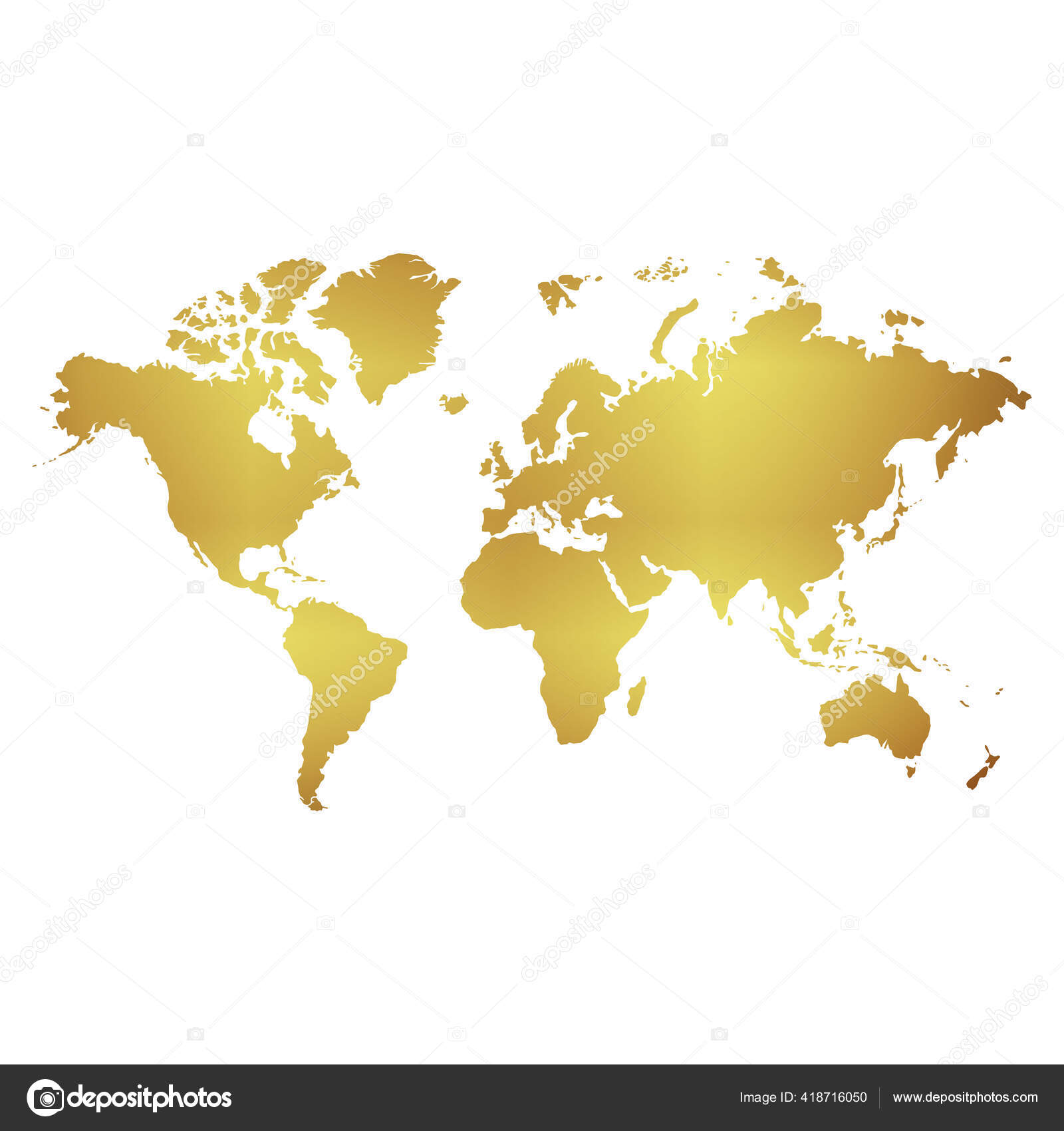 Map World Silhouette Stock Vector by ©agrus1 418716050