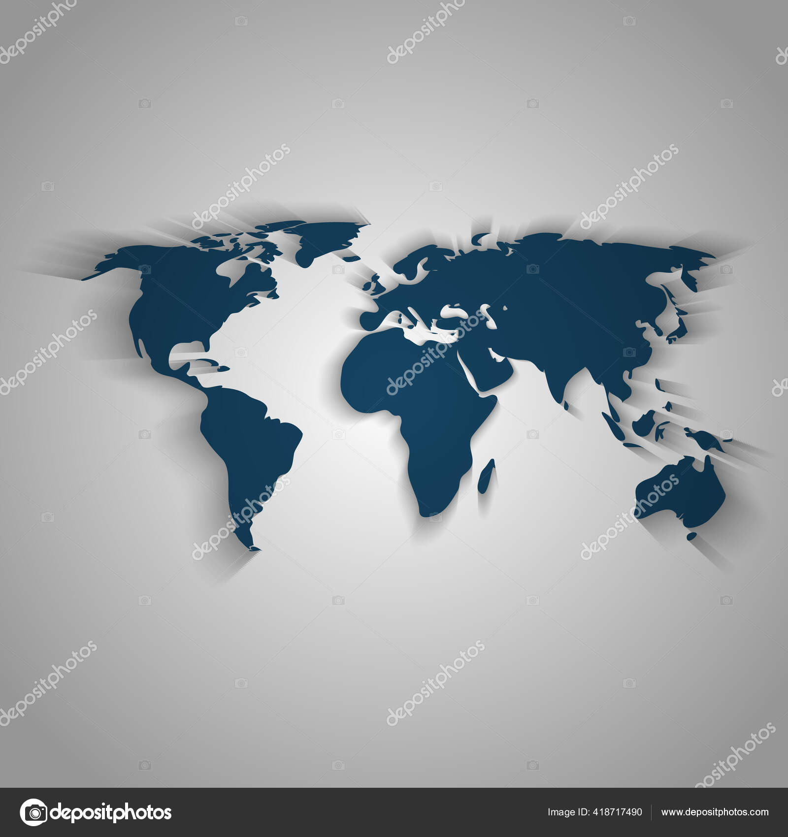 High Detail World Map Vector Illustration Earth Map Stock Vector by ...