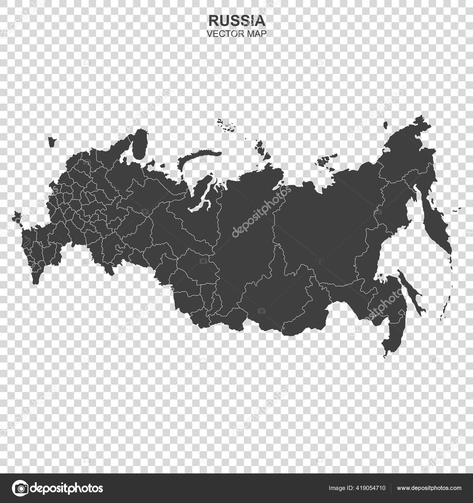 Russia Map Outline